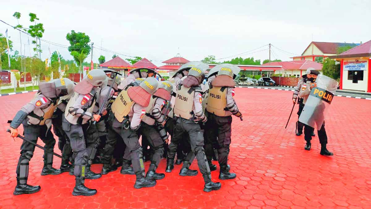 Satuan Sabhara Polres Bintan Gelar Latihan Dalmas Sijorikepri Com