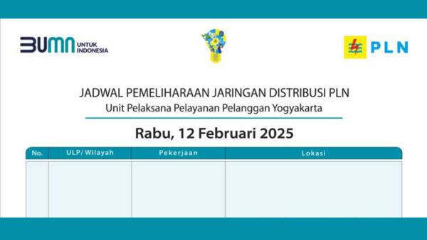 Mati Lampu Selama 3 Jam: Ini Jadwal Pemadaman Listrik di Yogyakarta ...